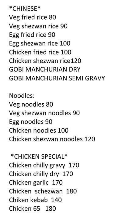 Menu of The Juice Factory, Hampankatta, Mangalore