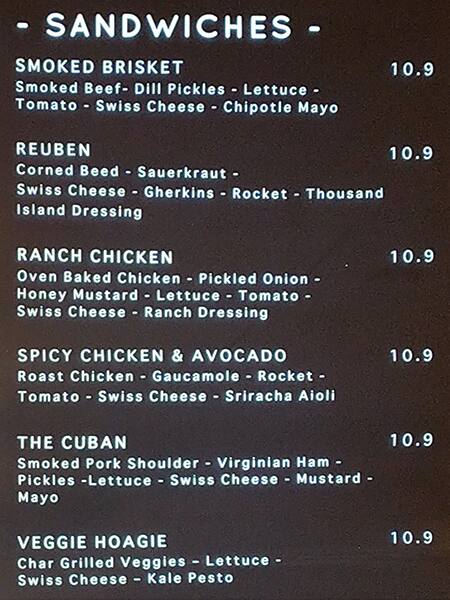 Menu at Smokestak melbourne restaurant, Melbourne, 408 Little Collins St