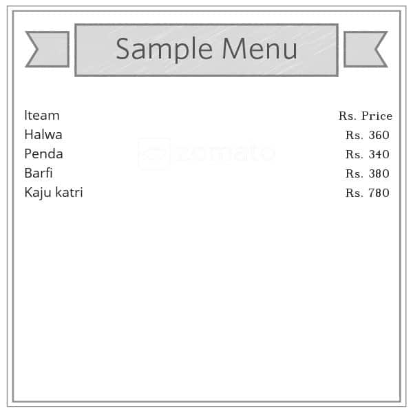 Afzal Sweets Menu, Menu for Afzal Sweets, Mira Road, Mumbai - Zomato