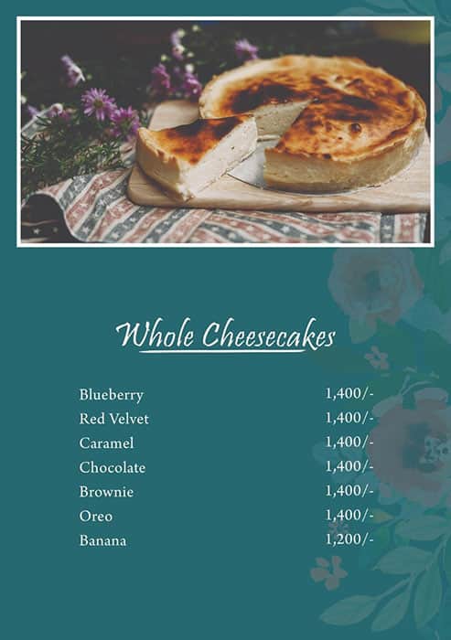 Menu of Caramel Cafe, Manikonda, Hyderabad