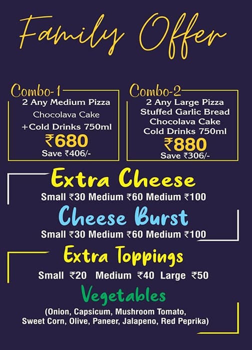 Menu at Pizza-A-Goodness Noida, Noida
