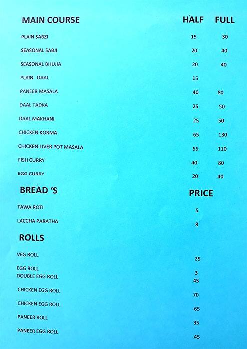 Menu at Food Plaza Corner, Ranchi, Thana Front Of Anand Complex