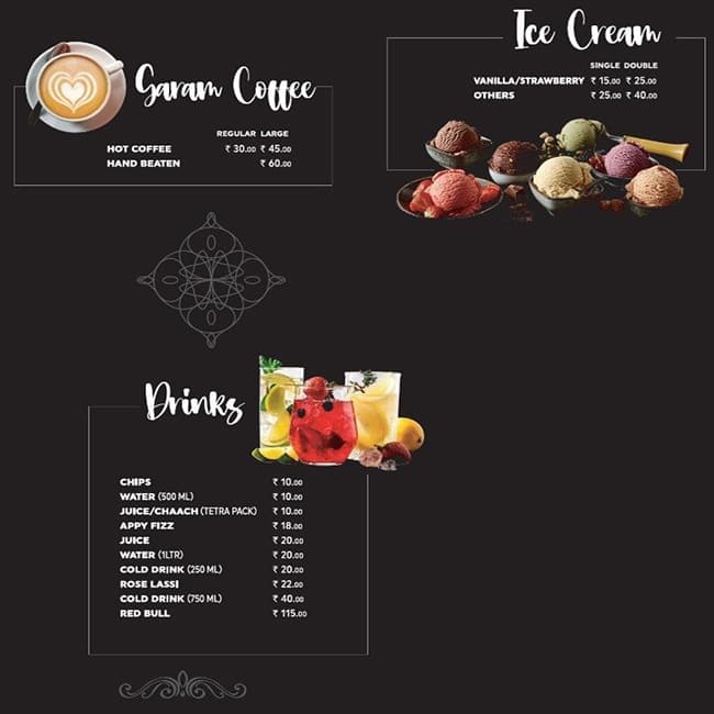 Menu at Chaska Maska, Lucknow