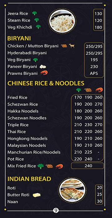 Menu at Mansab Restro Cafe, Thane, 5XM6+5FJ
