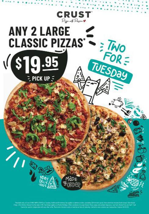Menu at Crust Pizza Eltham pizzeria, Eltham