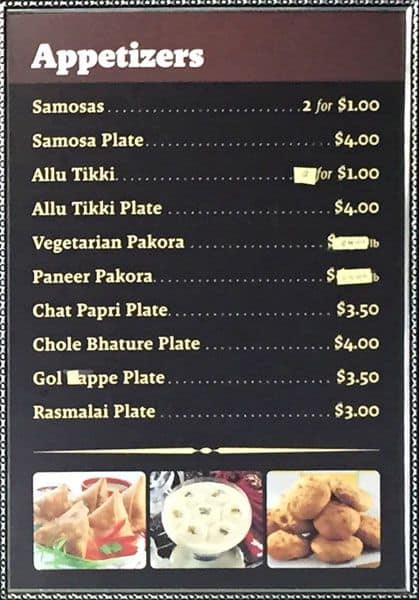 Carta del restaurante Punjab Sweet House, Surrey