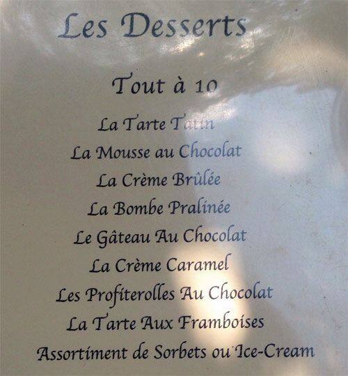 Menu at Le Charlot restaurant, West New York, 19 E 69th St