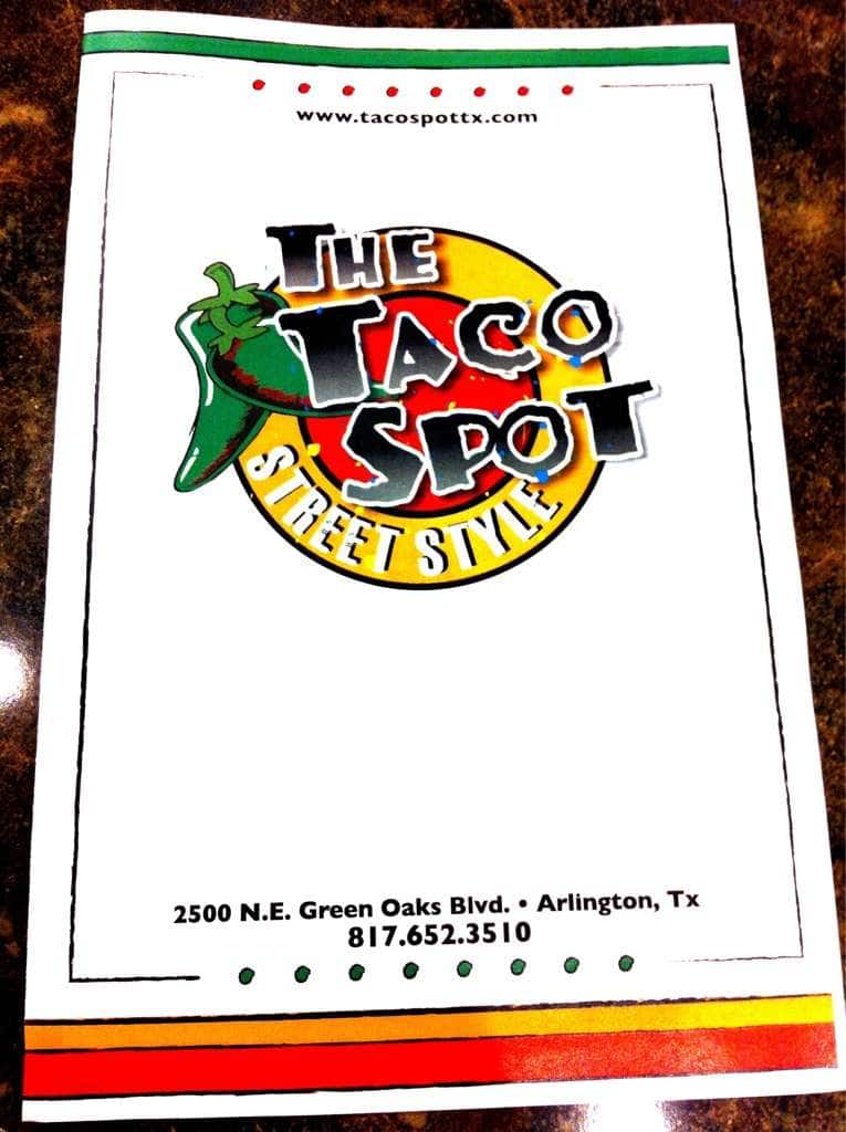 The Taco Spot Menu, Menu for The Taco Spot, Arlington, Arlington ...