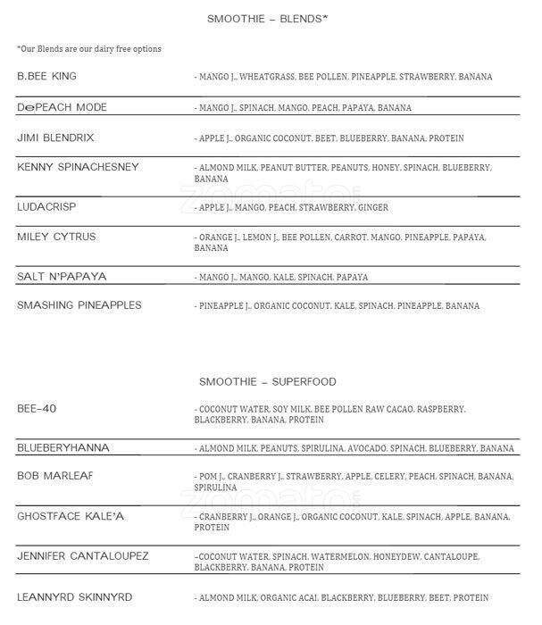 Menu at Mad Beet pub & bar, San Diego