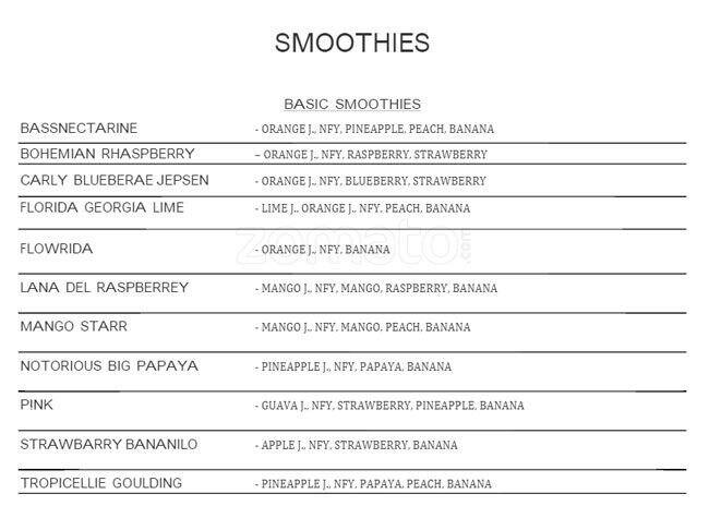 Menu at Mad Beet pub & bar, San Diego