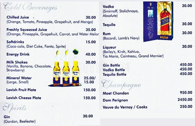 Club One - Broadway Hotel Menu - Zomato