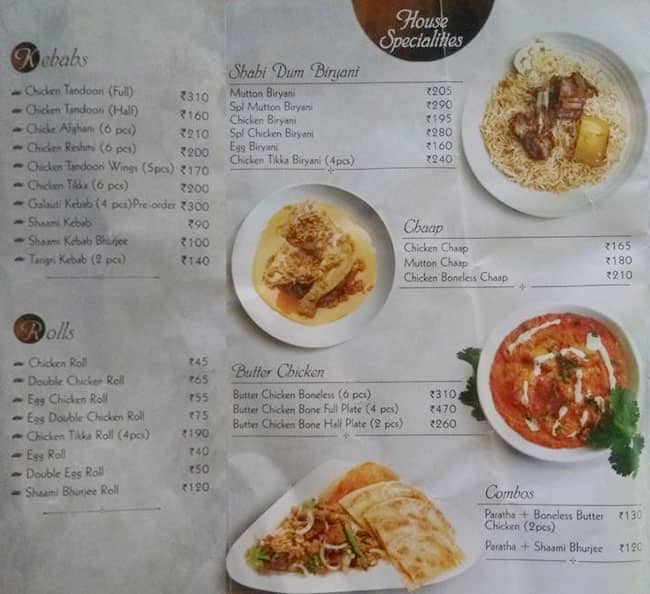 Menu at Haan D' Biryani, Kolkata