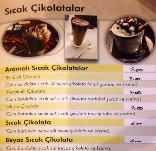 Menu at Tuna Simit Cafe, Ankara, Turan Güneş Blv.