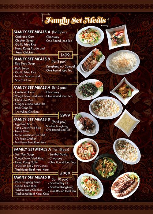 Menu at Makan Makan Asian Food Village restaurant, Manila, L2 Ocean ...