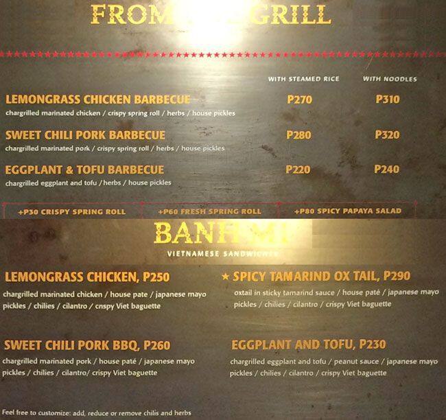 Menu at Phobobo, Makati, Kalayaan Avenue. Corner Salamanca Street