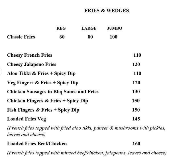 Menu at PETRA CAFE, Kochi