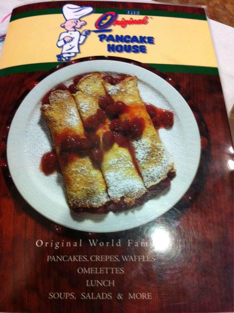 Original Pancake House Menu, Menu for Original Pancake House, West ...