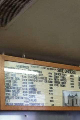 Menu at Lee's BBQ, Trinidad