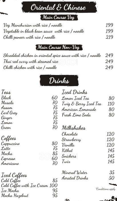 Menu at Twig & Berry Cafe & Deli, New Delhi, B/1 Aurobindo Marg