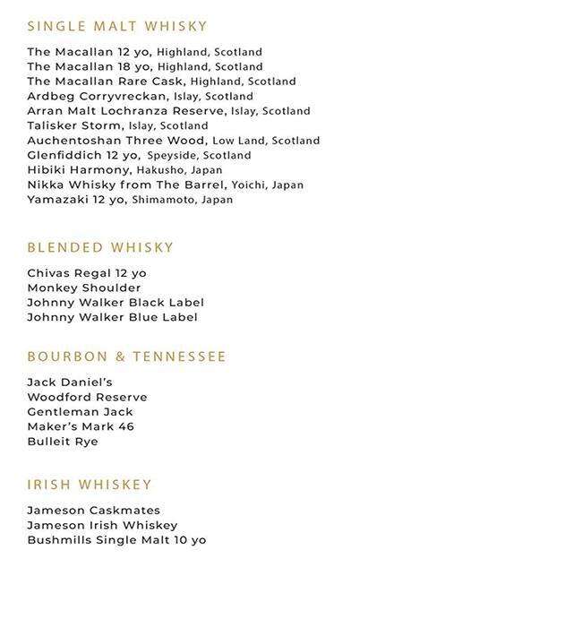 Menu at 3BK Restaurant - Burj Khalifa, Dubai