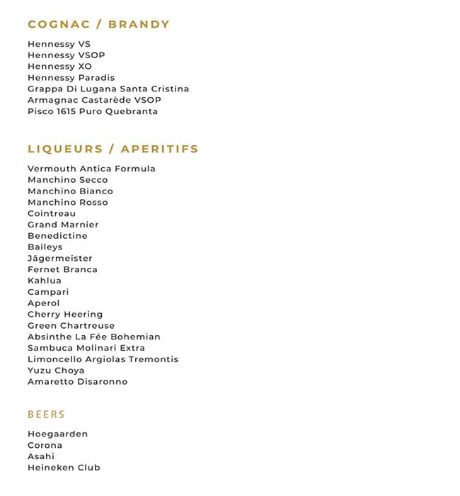 Menu at 3BK Restaurant - Burj Khalifa, Dubai