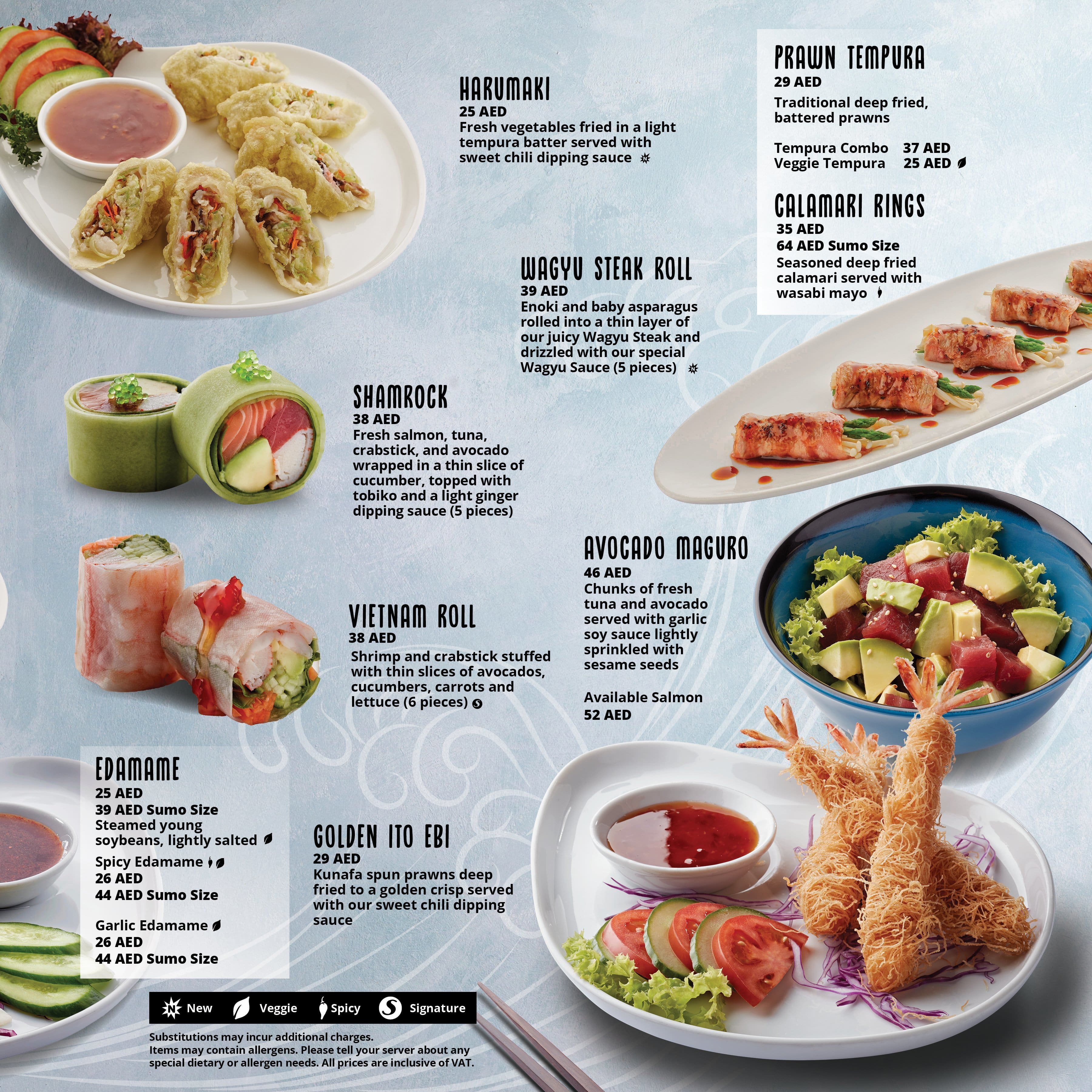 Menu at Sumo Sushi & Bento - Al Qasba restaurant, Sharjah, 89CG+PF