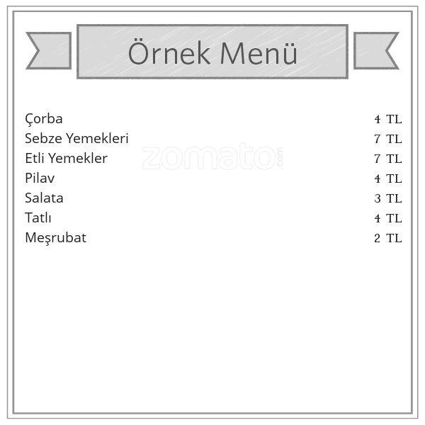 Menu at Kardeşler Yemek & Izgara Salonu, Istanbul, Seyhan Sk.