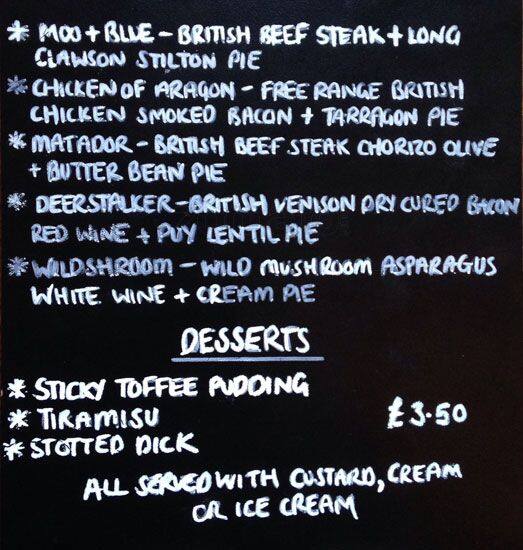 Menu at The Camel pub & bar, London