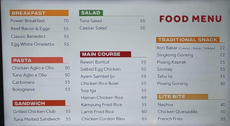 Menu at Anomali Coffee cafe, South Jakarta, Jl. Senopati Jl ...