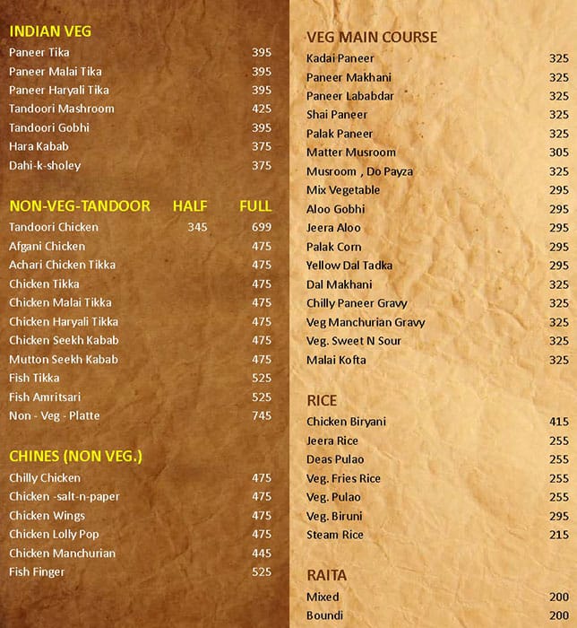 Menu at Phantom, Gurugram, Shop 48 & 49