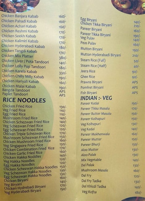 Menu at Green Apple Restro Bar, Manipal