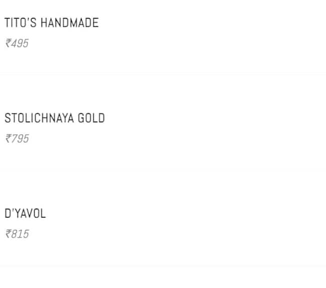 Menu of Rooh, Mehrauli, New Delhi