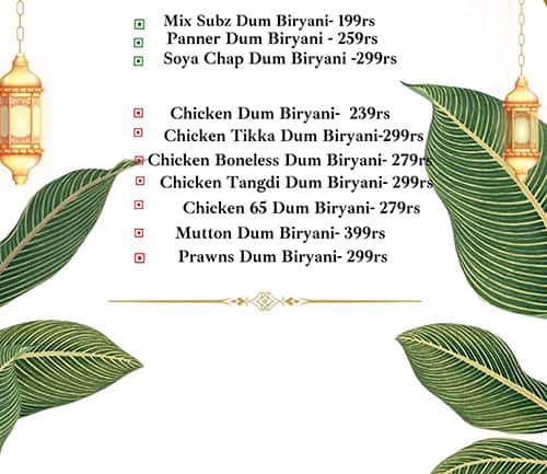 Menu of Biryani -E- Mast, Majiwada, Thane West, Thane