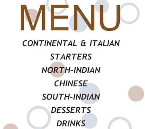 Menu of The Sun-Moon Cafe & Restaurant, Sector 18, Noida