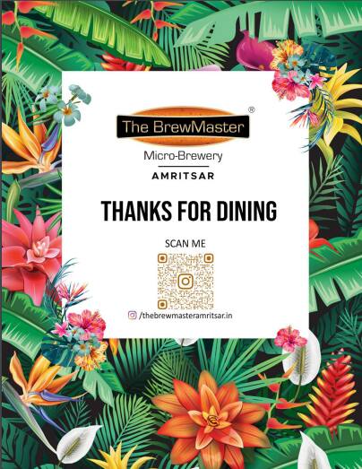 Menu at The BrewMaster Amritsar MicroBrewery -Best Restaurants/Best ...