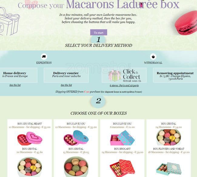 Menu at Ladurée cafe, London, Unit 5 Royal Exchange