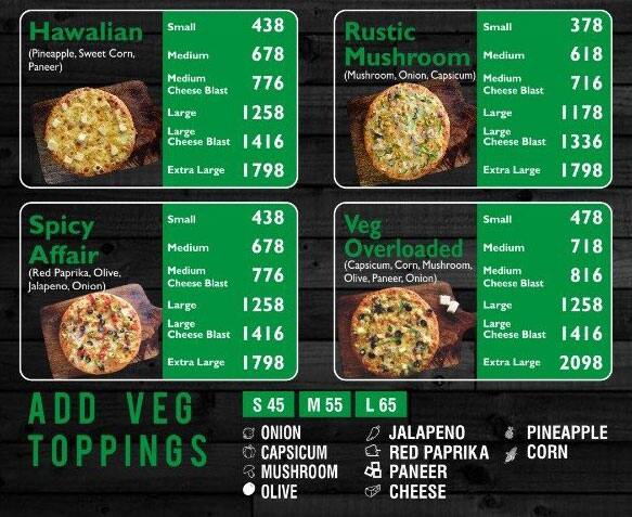 Menu at Chicago Pizza, Gurugram Rural, SF 14