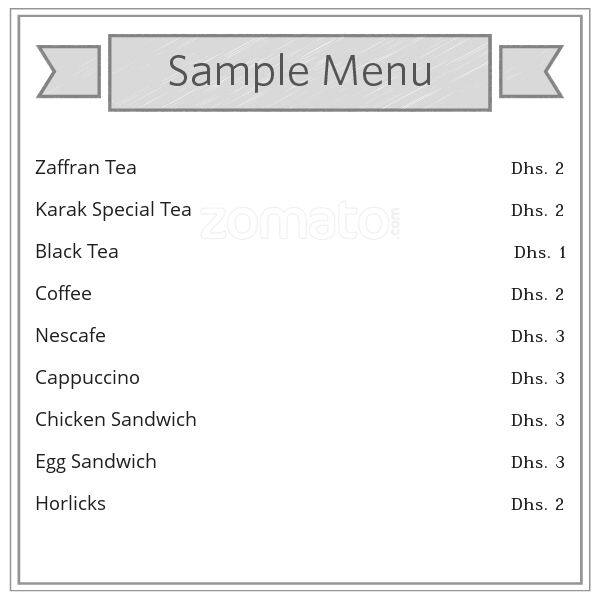 Al Karak Coffee Menu, Menu for Al Karak Coffee, Town Centre, Al Ain ...