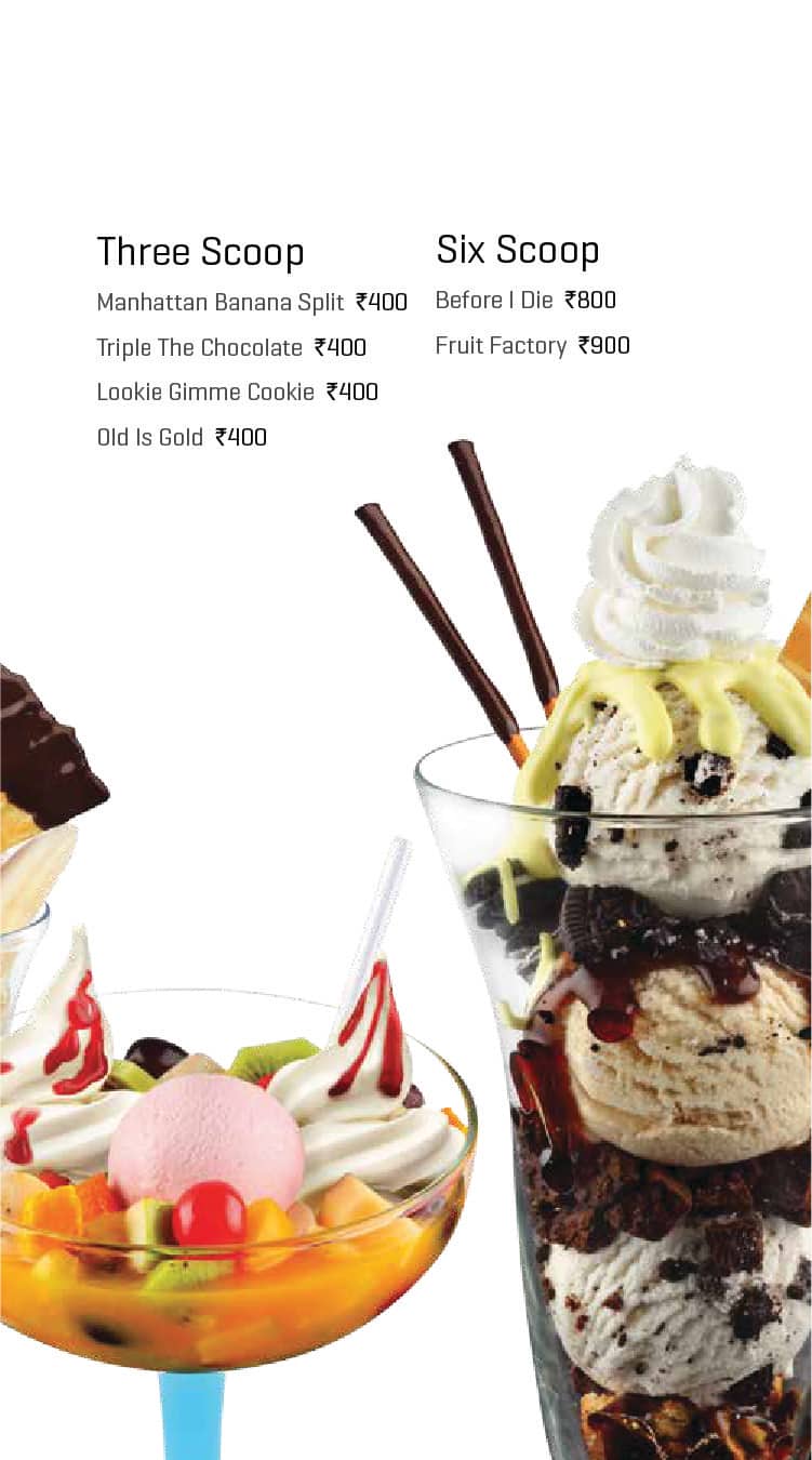 Menu at Ice Cream Works Thane, Thane, Shop No-2
