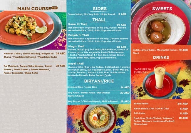 Kulcha King Menu, Menu for Kulcha King, Jumeirah Lake Towers (JLT ...