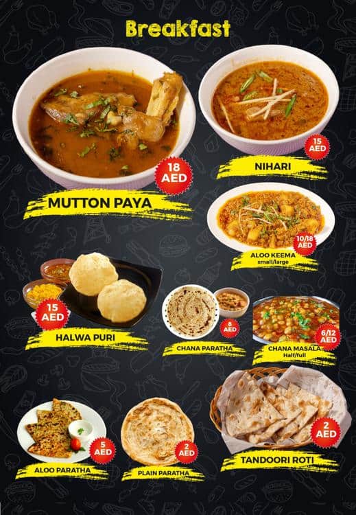 Menu of Yuma Foods, Dubai Marina, Dubai