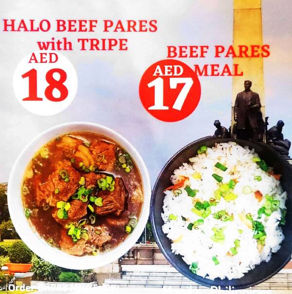 Menu at Pinoy Avenue Restaurant, Abu Dhabi
