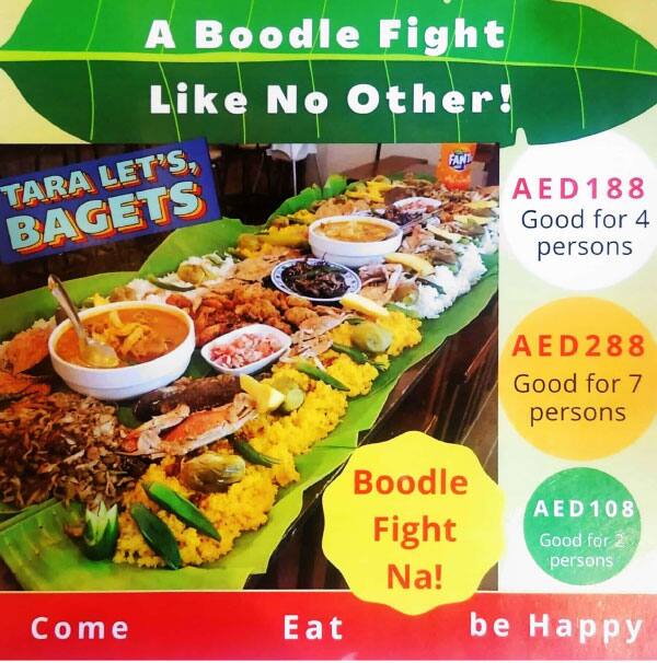 Menu at Pinoy Avenue Restaurant, Abu Dhabi