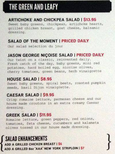 The Jason George Menu, Menu for The Jason George, St. Lawrence, Toronto ...