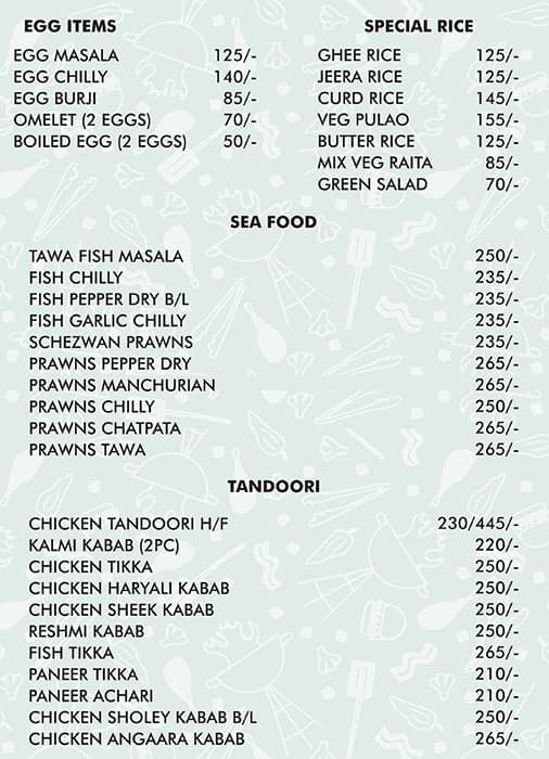 Menu at The punjabi zaiqa, Bengaluru