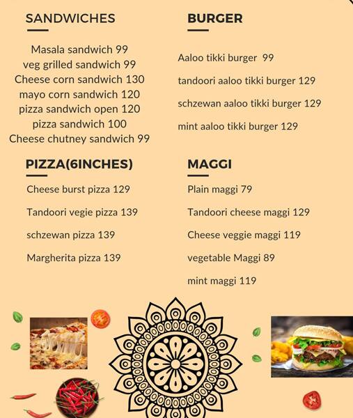 Menu at Before Sandwich Nothing, Indore