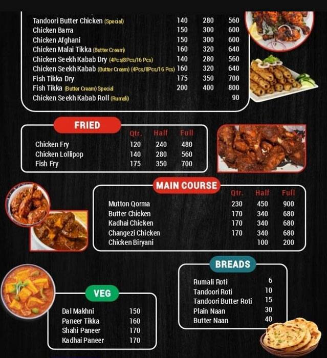 Menu of Hasan Foods, Daryaganj, New Delhi