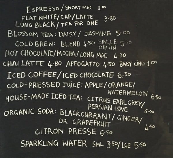 Menu at Mrs. S Café restaurant, Maylands, 178 Whatley Cres