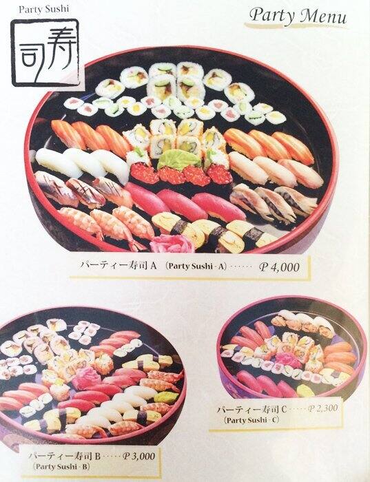 Menu at Nonki Japanese Restaurant (J Park), Lapu-Lapu City, J Park Resort