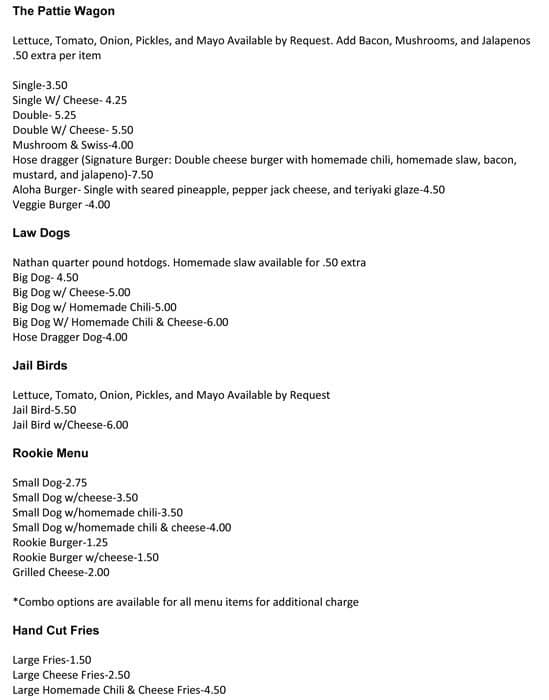 911 Burgers and More Menu, Menu for 911 Burgers and More, Woodfin ...